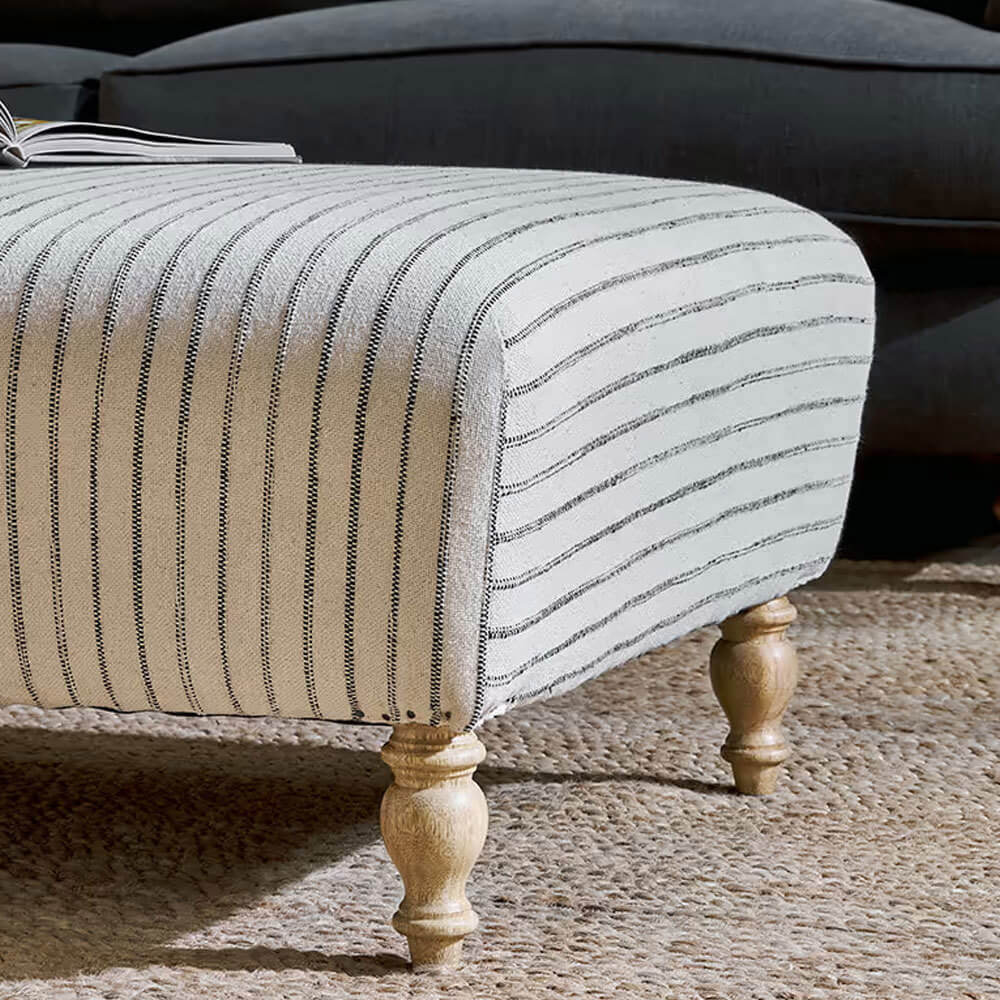 Upholstered ottoman store